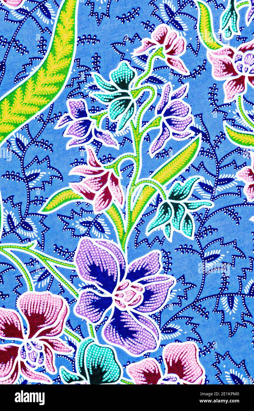 Traditional batik sarong pattern background Stock Photo - Alamy