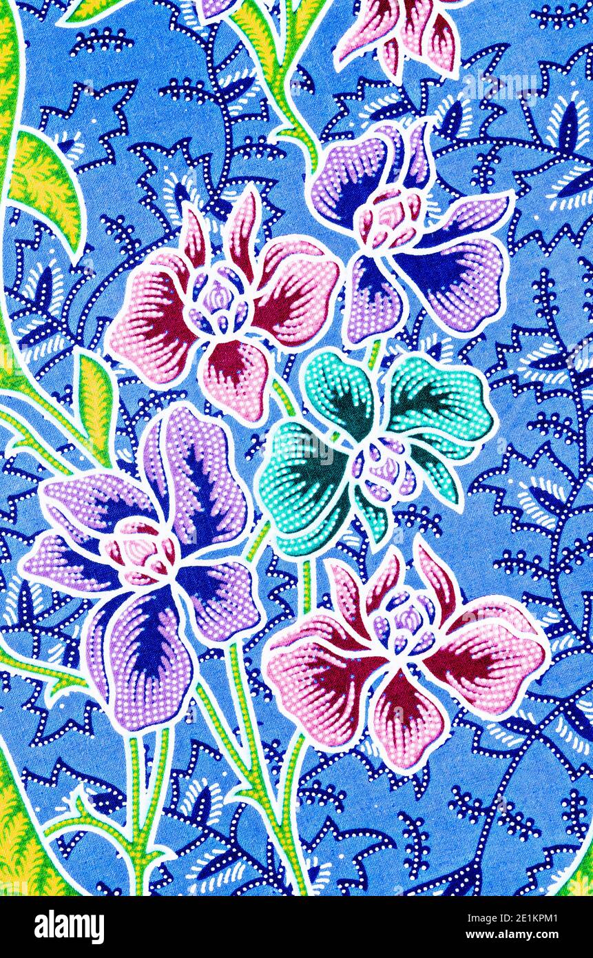 Traditional batik sarong pattern background Stock Photo - Alamy