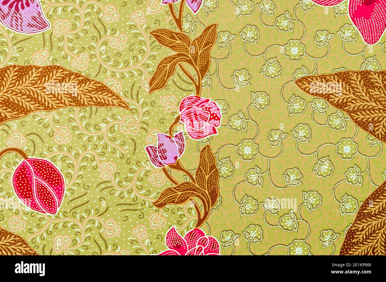 Traditional batik sarong pattern background Stock Photo - Alamy