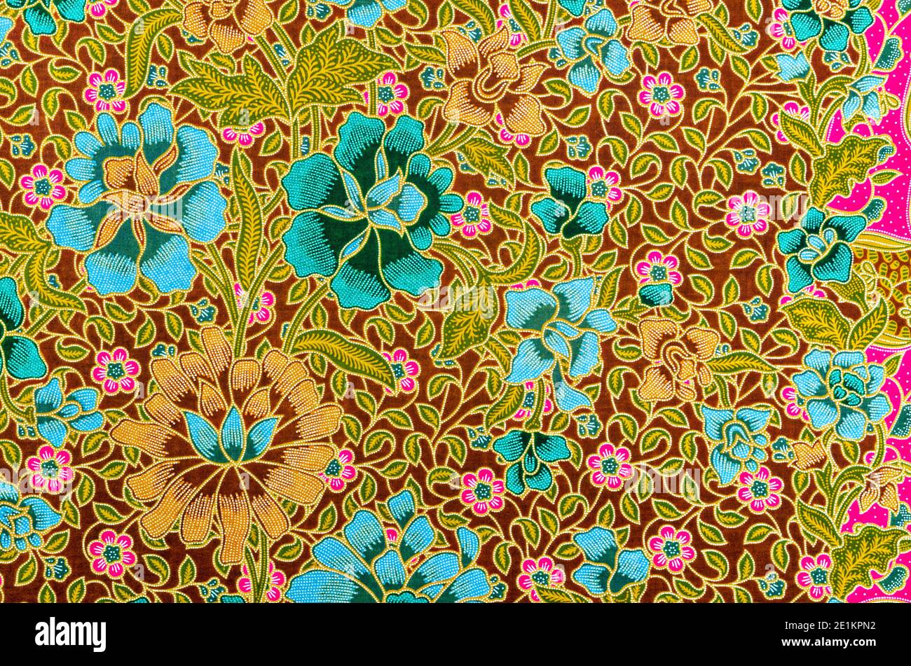 Traditional batik sarong pattern background Stock Photo - Alamy