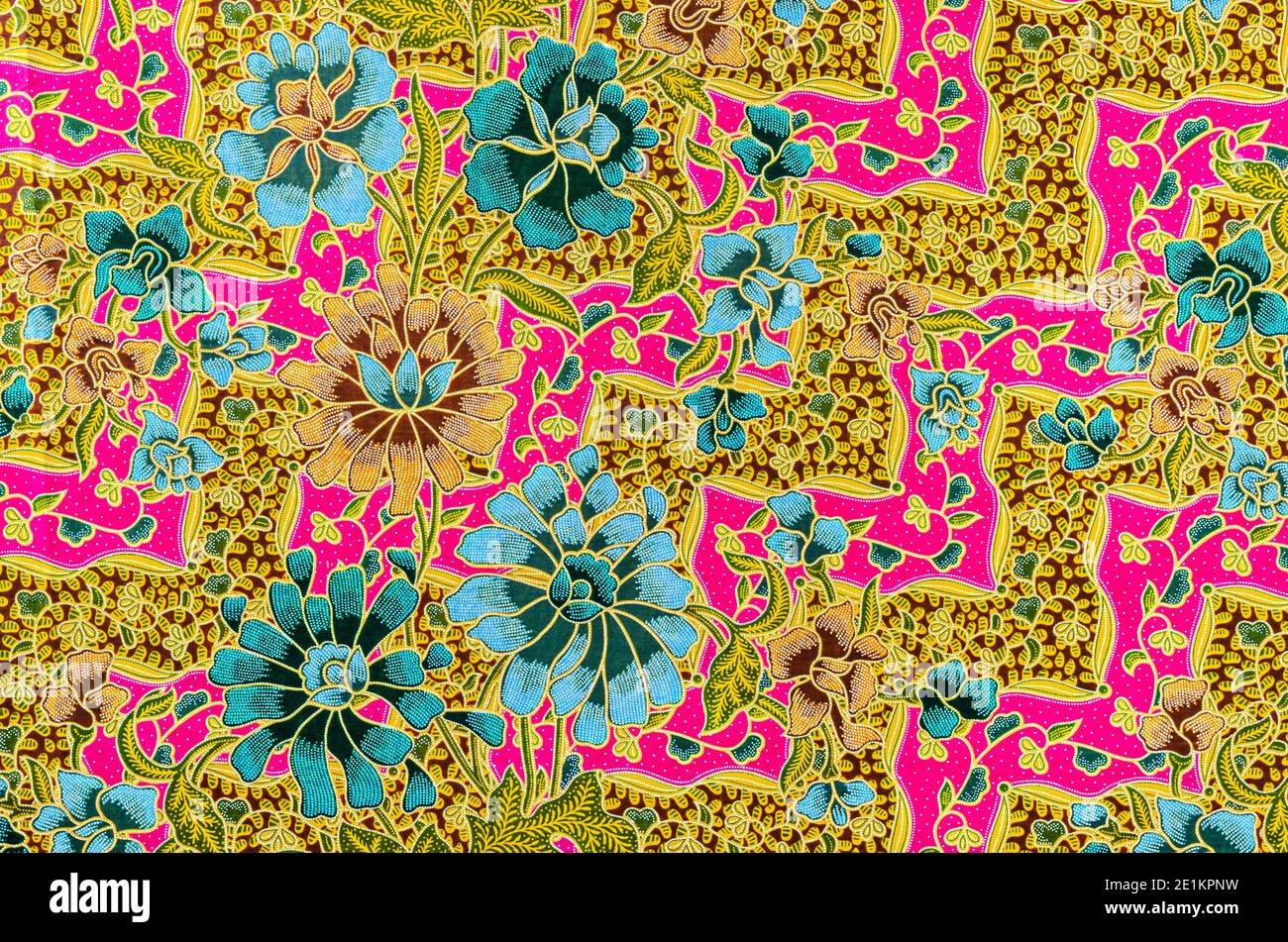 Traditional batik sarong pattern background Stock Photo - Alamy