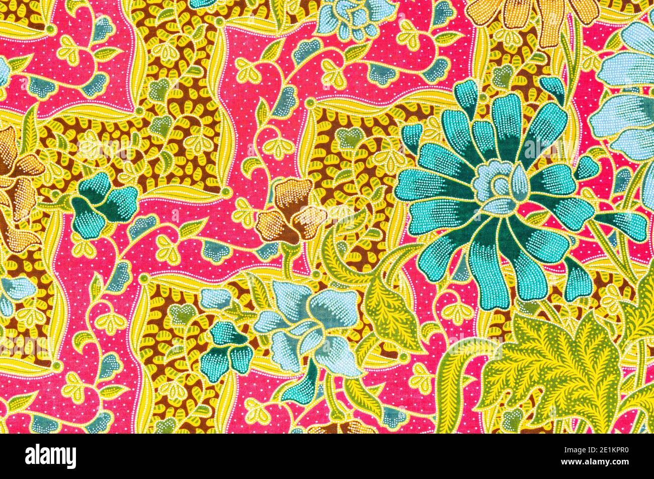 Traditional batik sarong pattern background Stock Photo - Alamy