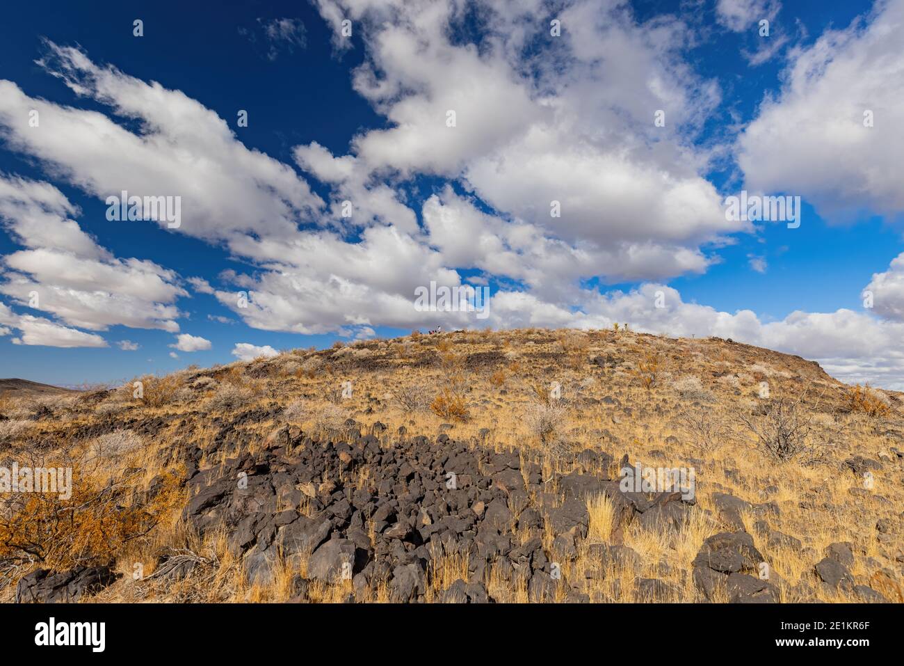 Beautiful landscape around the Mojave Desert Lava Tube at California ...