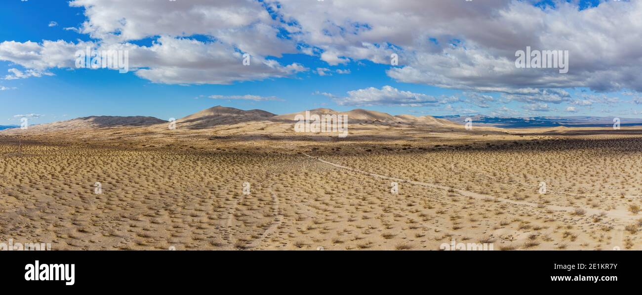 Aerial view of the beautiful Kelso Dunes at California Stock Photo - Alamy