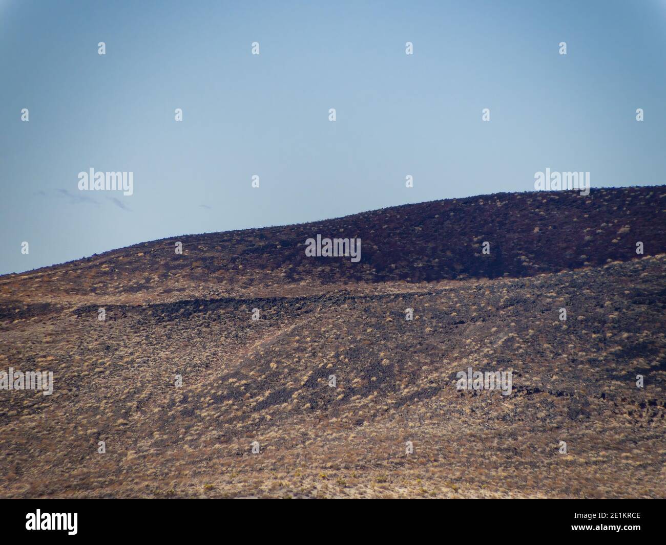 Beautiful landscape around the Mojave Desert Lava Tube at California ...