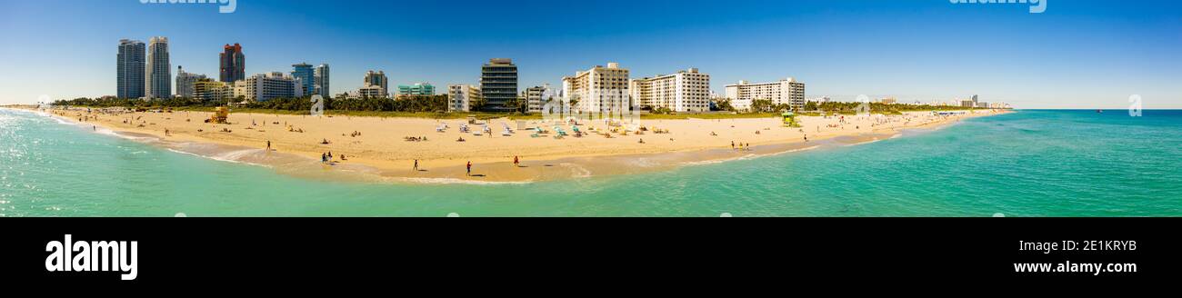 January 2021 miami beach aerial hi-res stock photography and images - Alamy
