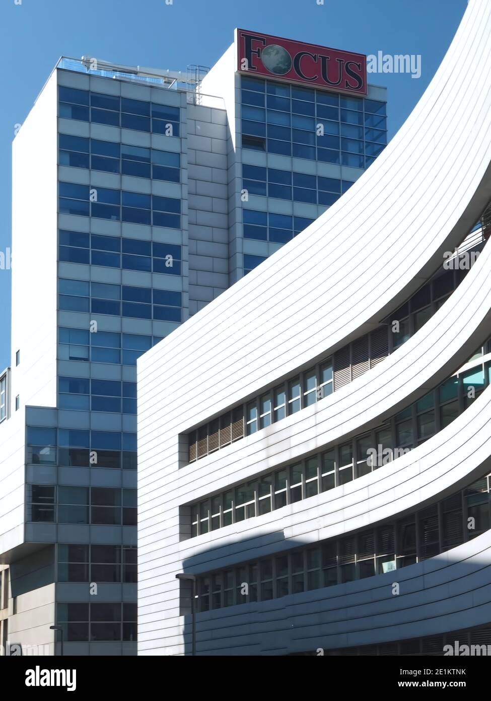 Interesting architecture at the media harbor in Duesseldorf with the ...