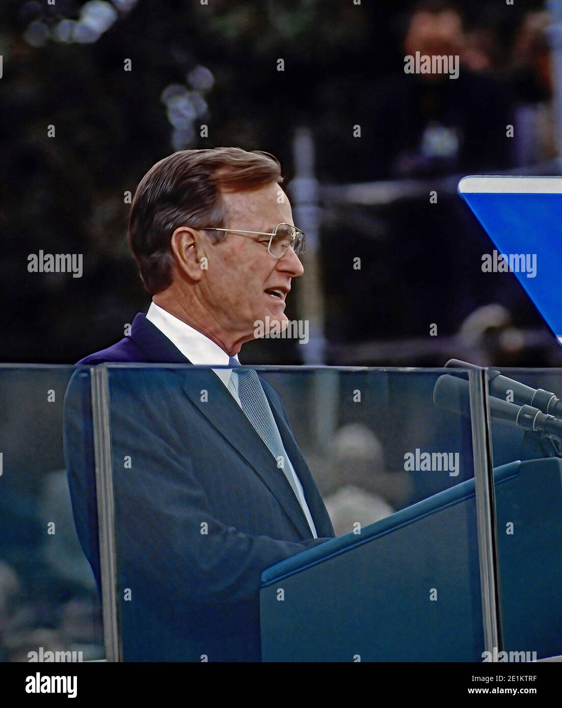 Washington DC, USA, January 20, 1989Newly sworn in as the 41st ...