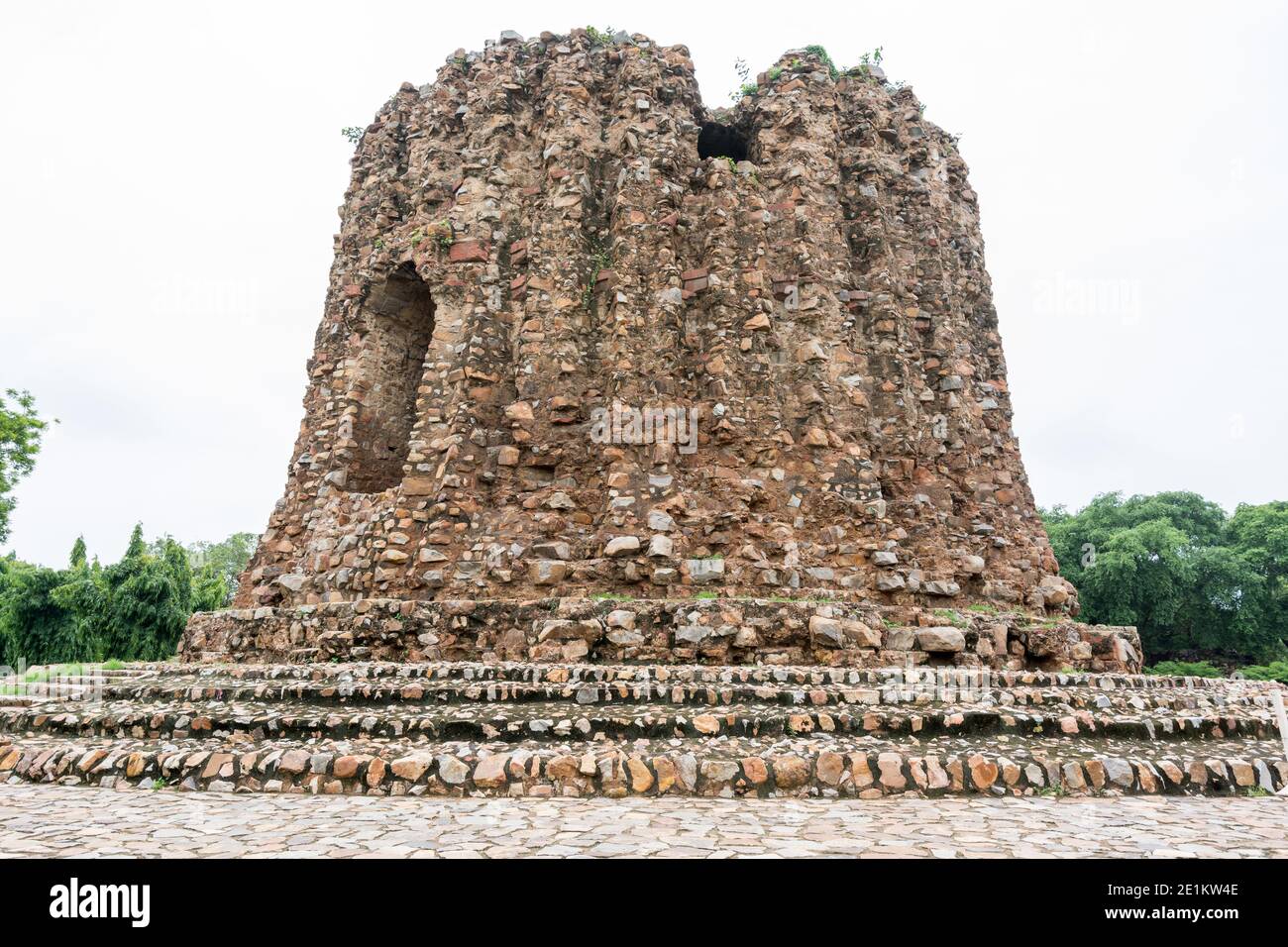 Alai Minar Stone fortress of Qutub Complex. Qutub Complex in Delhi, is ...