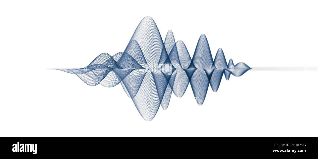 Wireframe Structure Modern Abstract Virtual Grid Background Audio Soundwaves Science Or Data