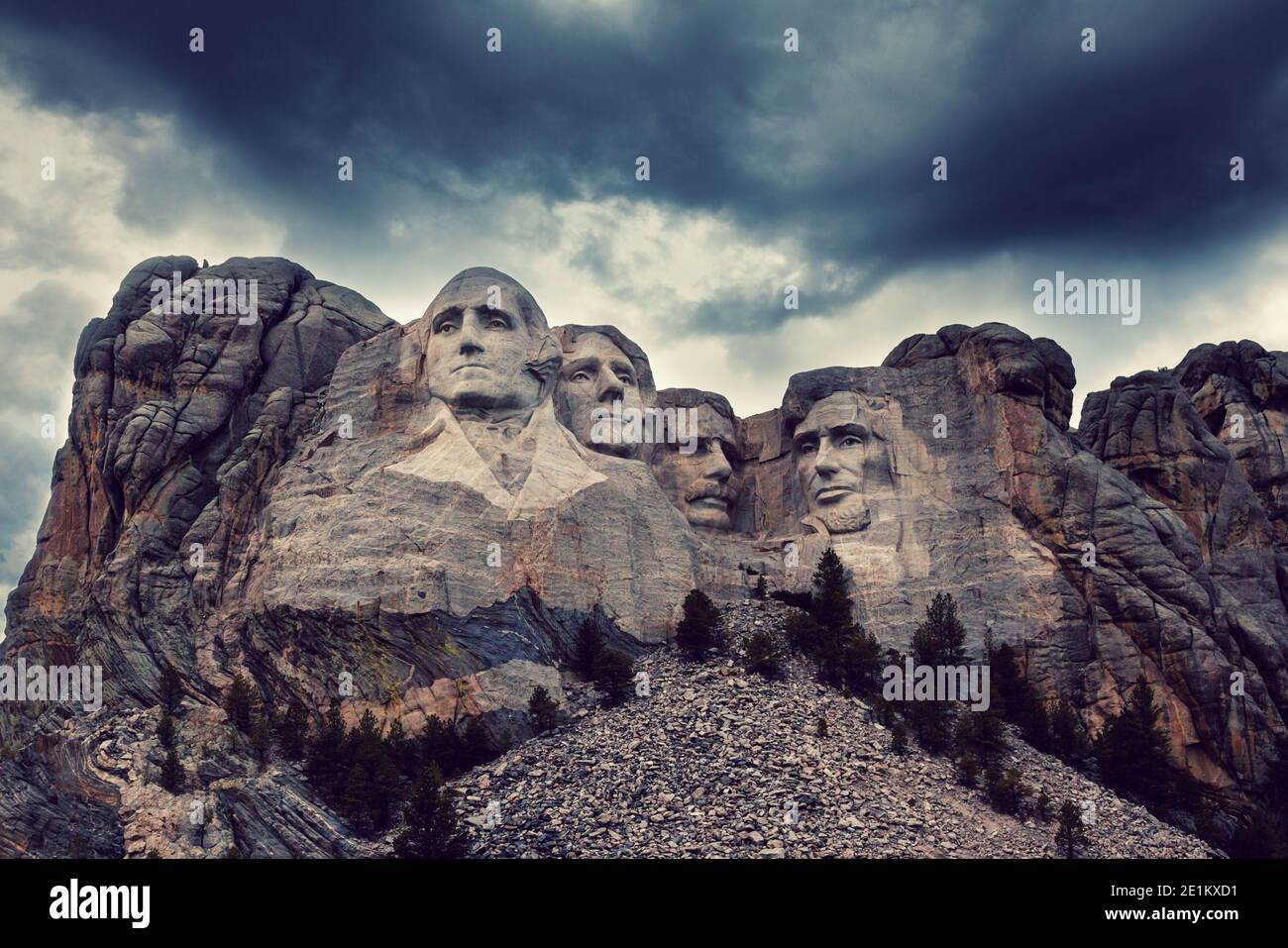 Mount Rushmore National Memorial, Black Hills region of South Dakota ...
