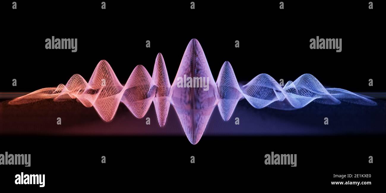 Wireframe structure, modern abstract virtual grid background, audio ...