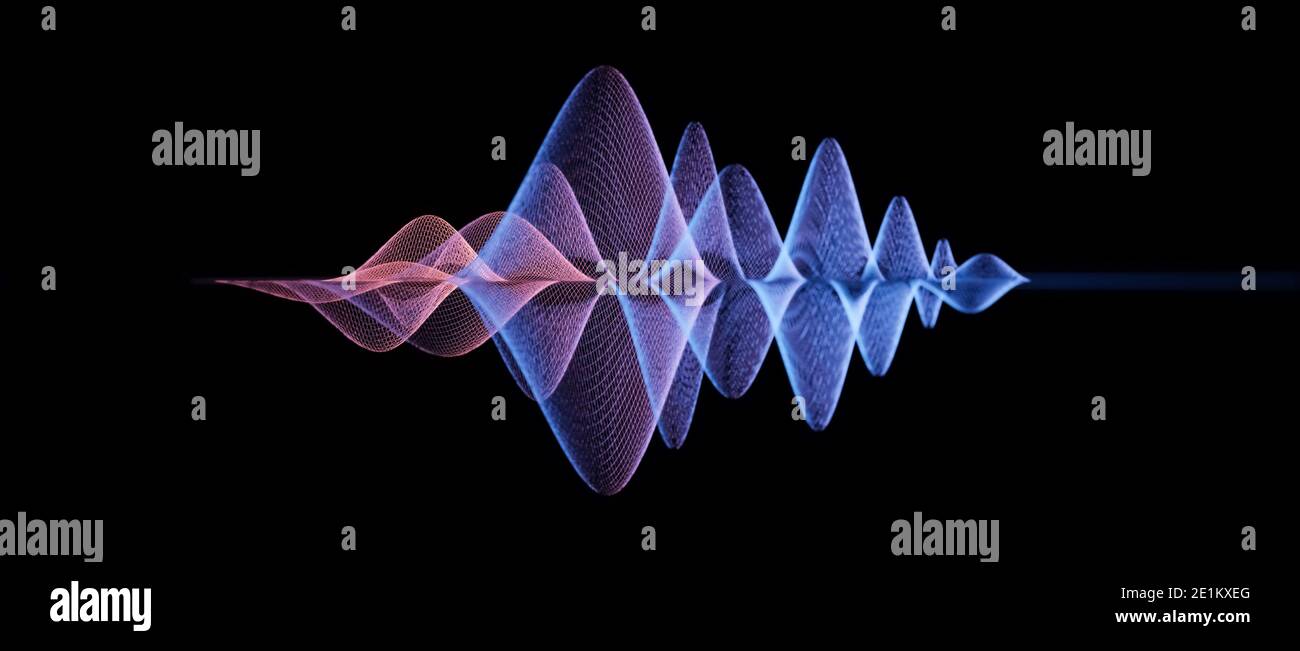 Wireframe Structure Modern Abstract Virtual Grid Background Audio Soundwaves Science Or Data