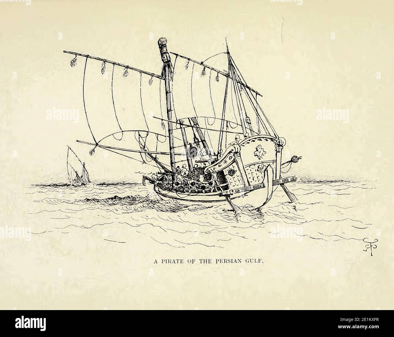 Pirate Ship Pencil Drawing