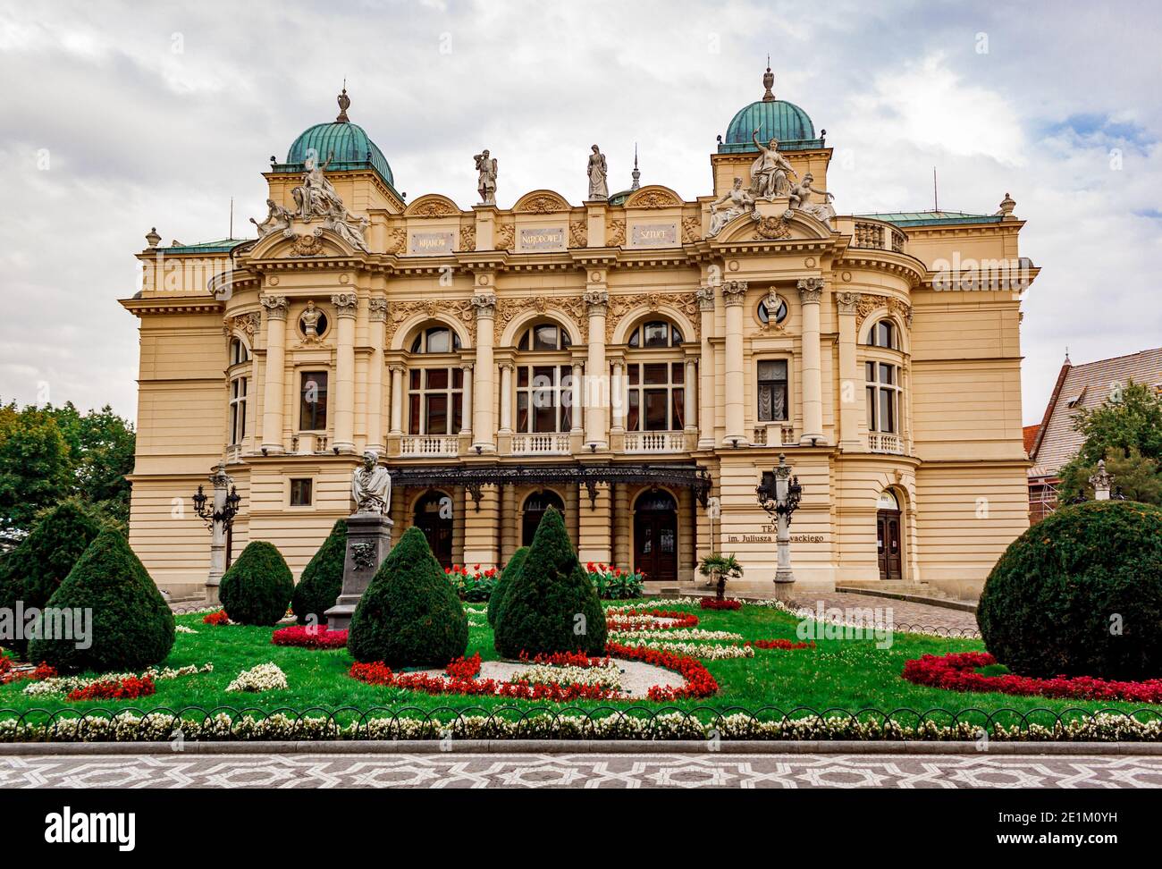 Krakow, Poland - 15 August 2012: The Juliusz Słowacki Theatre (Polish ...