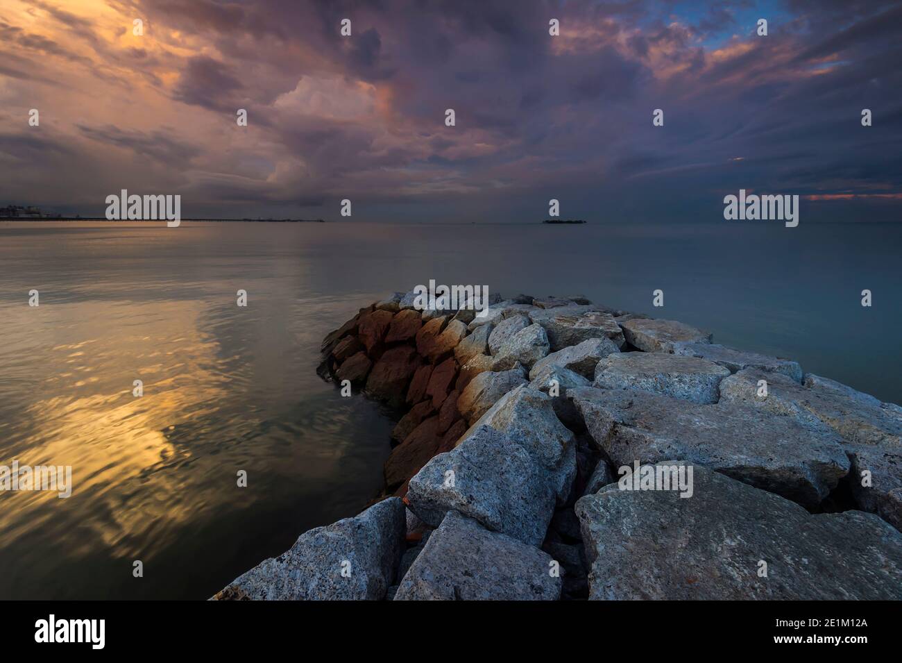 Open sea to Malacca Strait Stock Photo - Alamy
