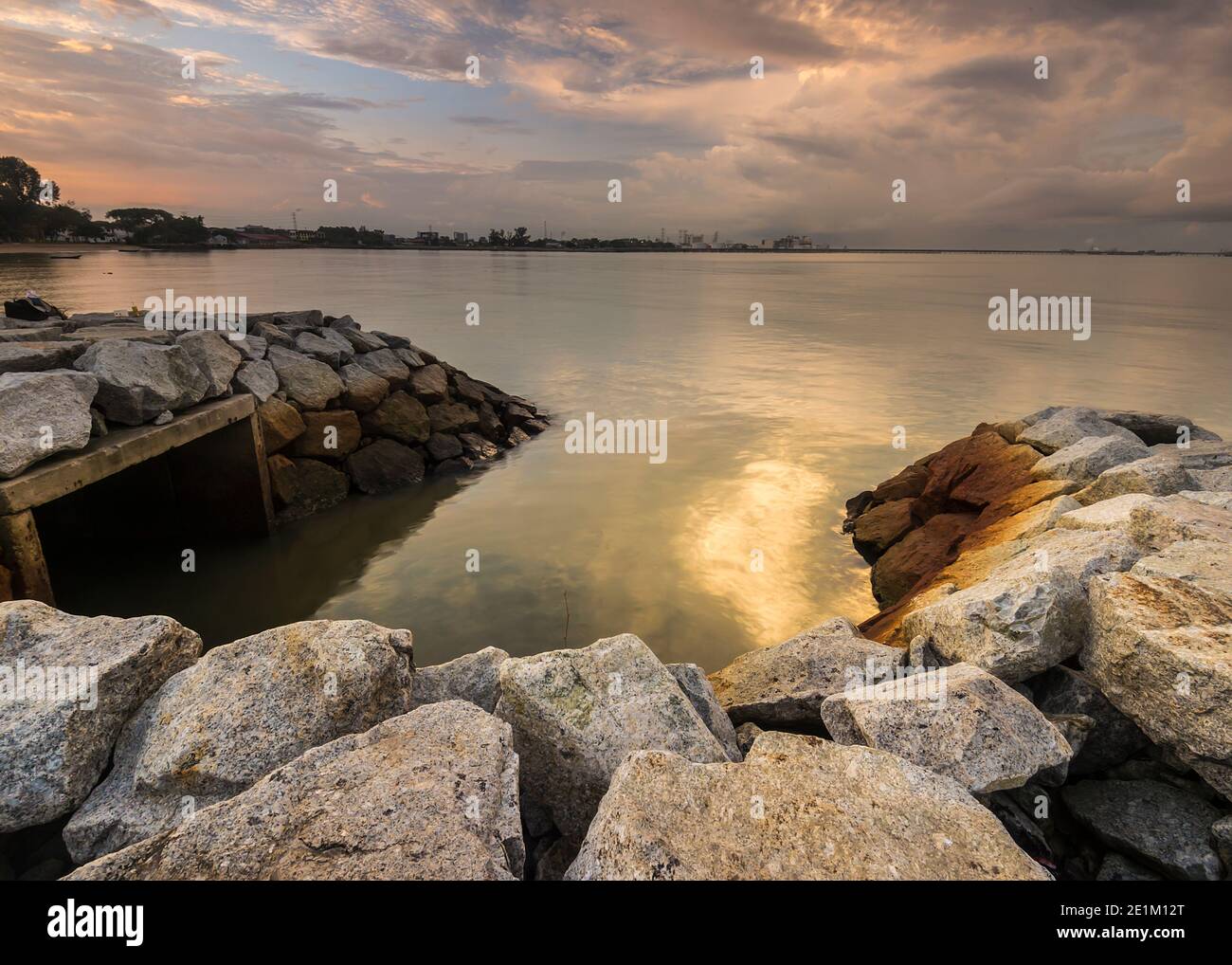 Open sea to Malacca Strait Stock Photo - Alamy