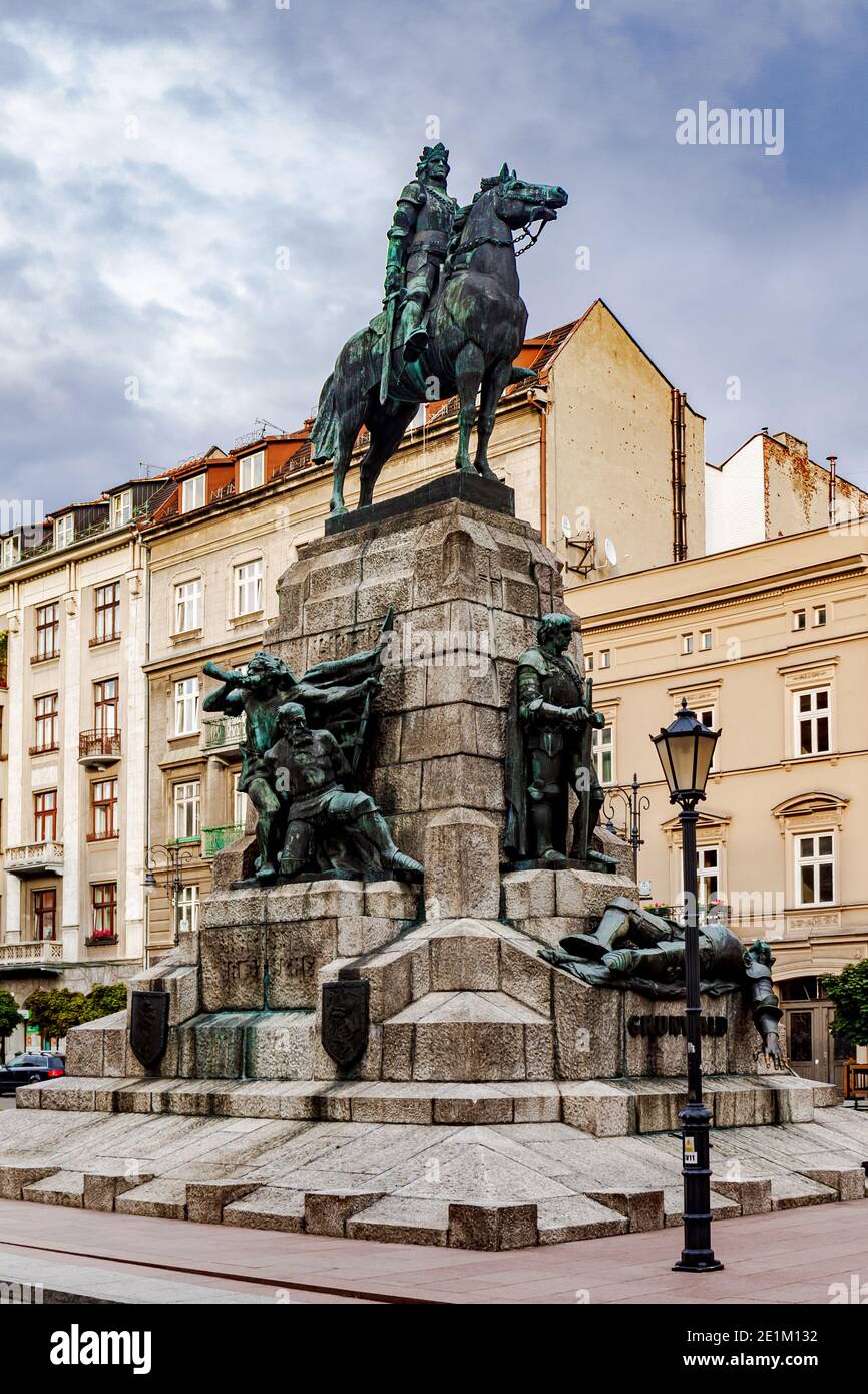 Krakow, Poland - 15 August 2012: Monument commemorating the Battle of ...