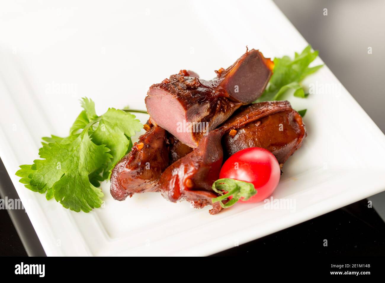 Braised duck gizzard hi-res stock photography and images - Alamy