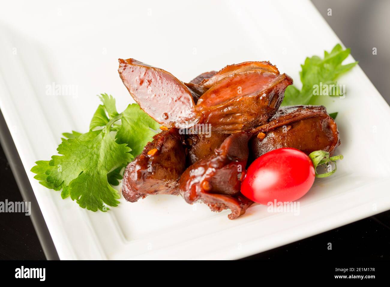 Braised duck gizzard hi-res stock photography and images - Alamy