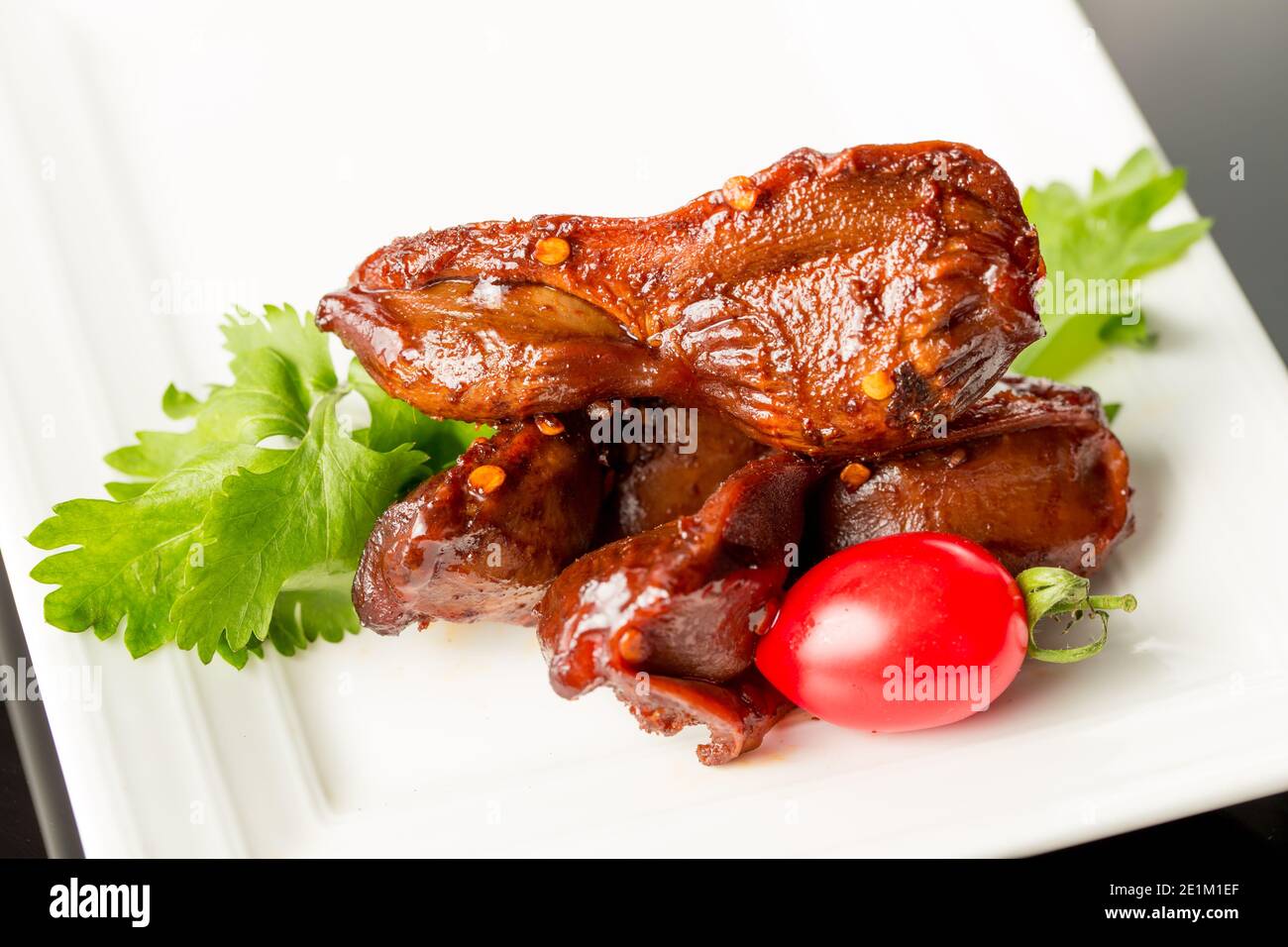 Braised duck gizzard hi-res stock photography and images - Alamy