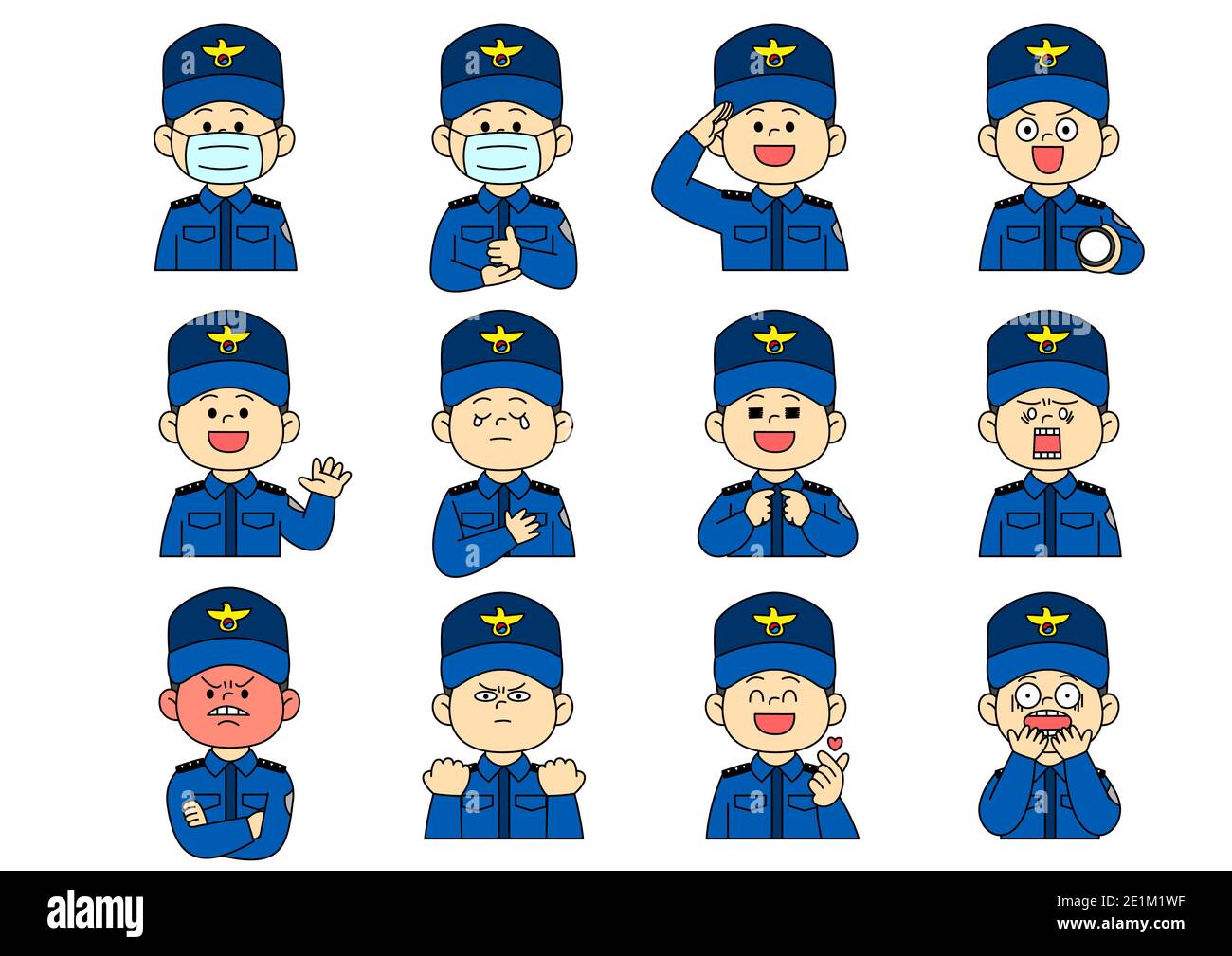 Police emoticon hi-res stock photography and images - Alamy
