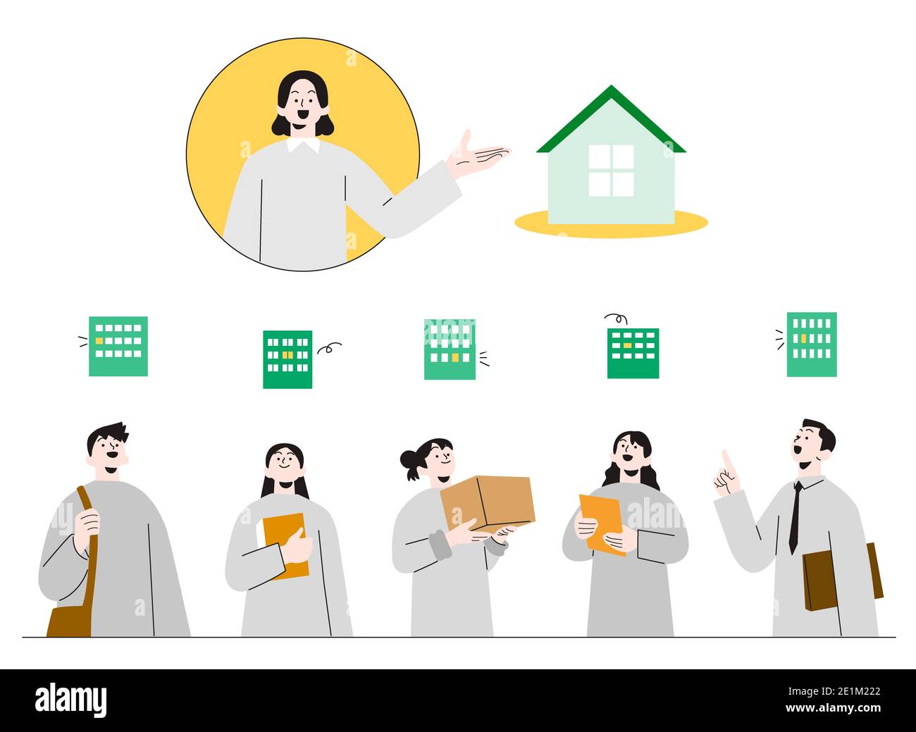 Group housing Cut Out Stock Images & Pictures - Alamy