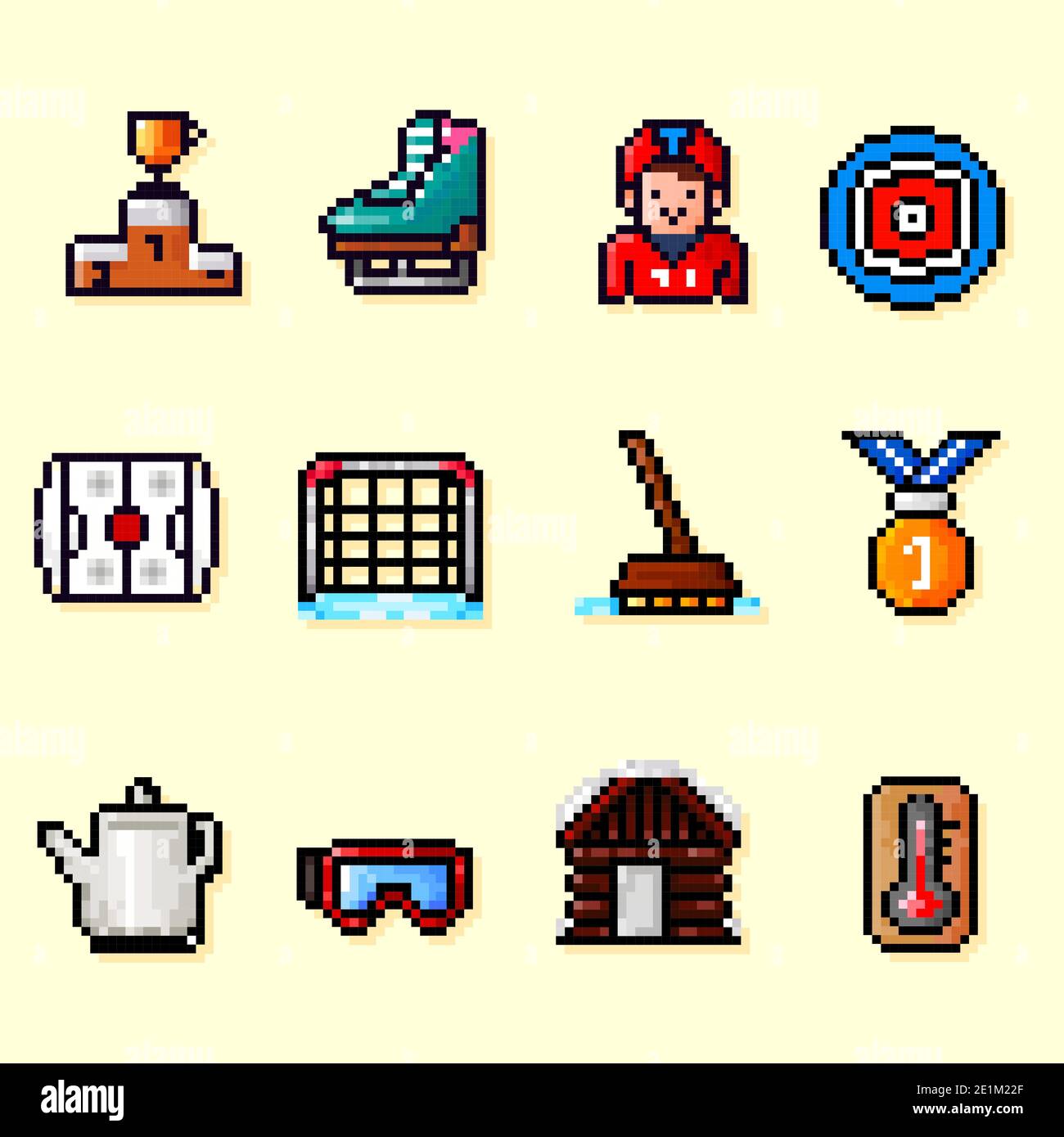 House pixel art hi-res stock photography and images - Alamy