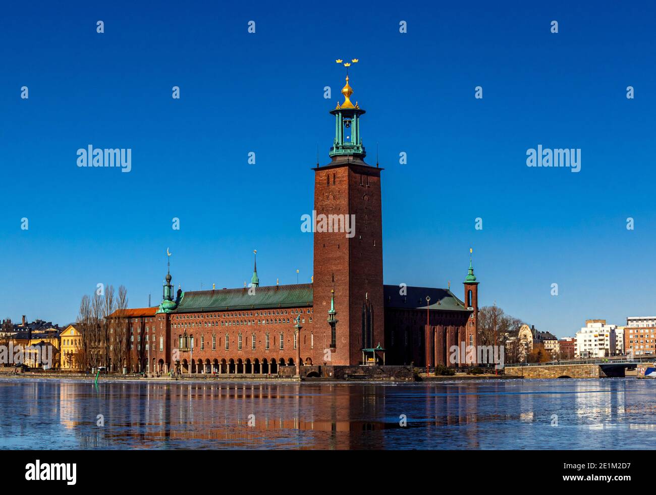 Stockholm Stadshuset City Hall sunrise. Sweden Stock Photo - Alamy