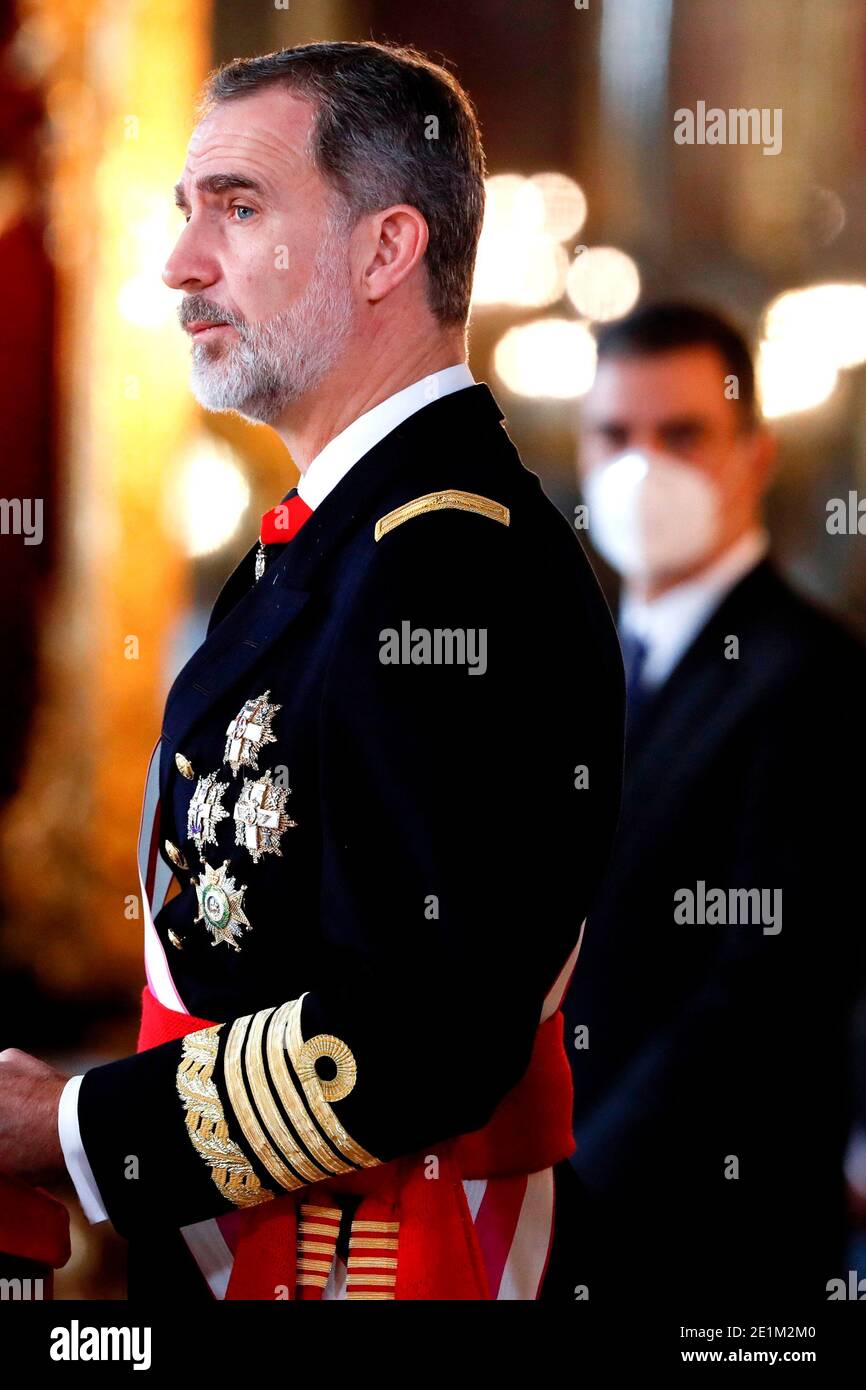 King Felipe VI. of Spain at the 'Pascua Militar' military ceremony in ...