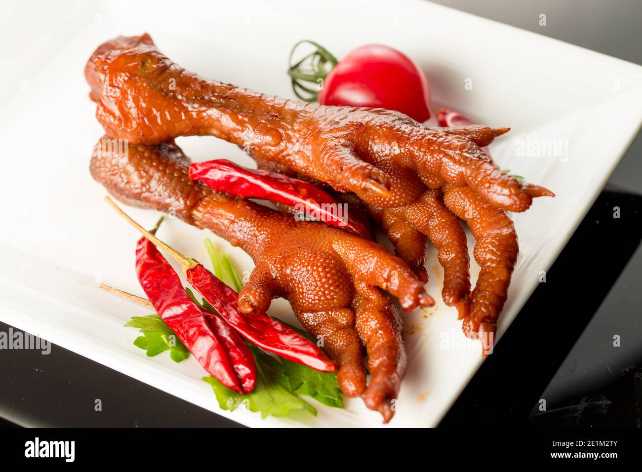 Braised chicken feet hi-res stock photography and images - Alamy