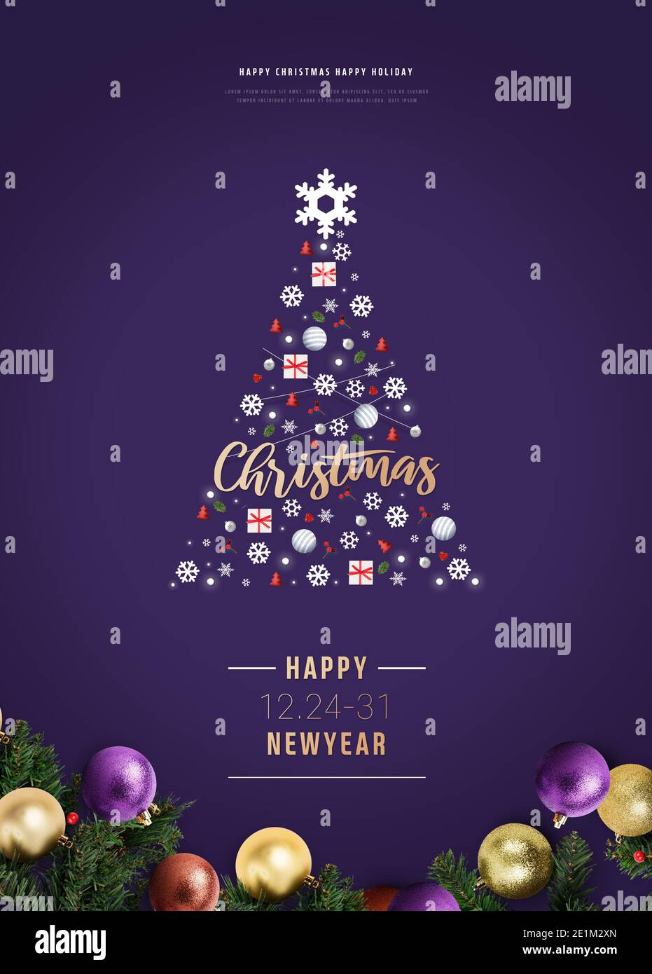 Christmas season promotional event poster Stock Photo - Alamy