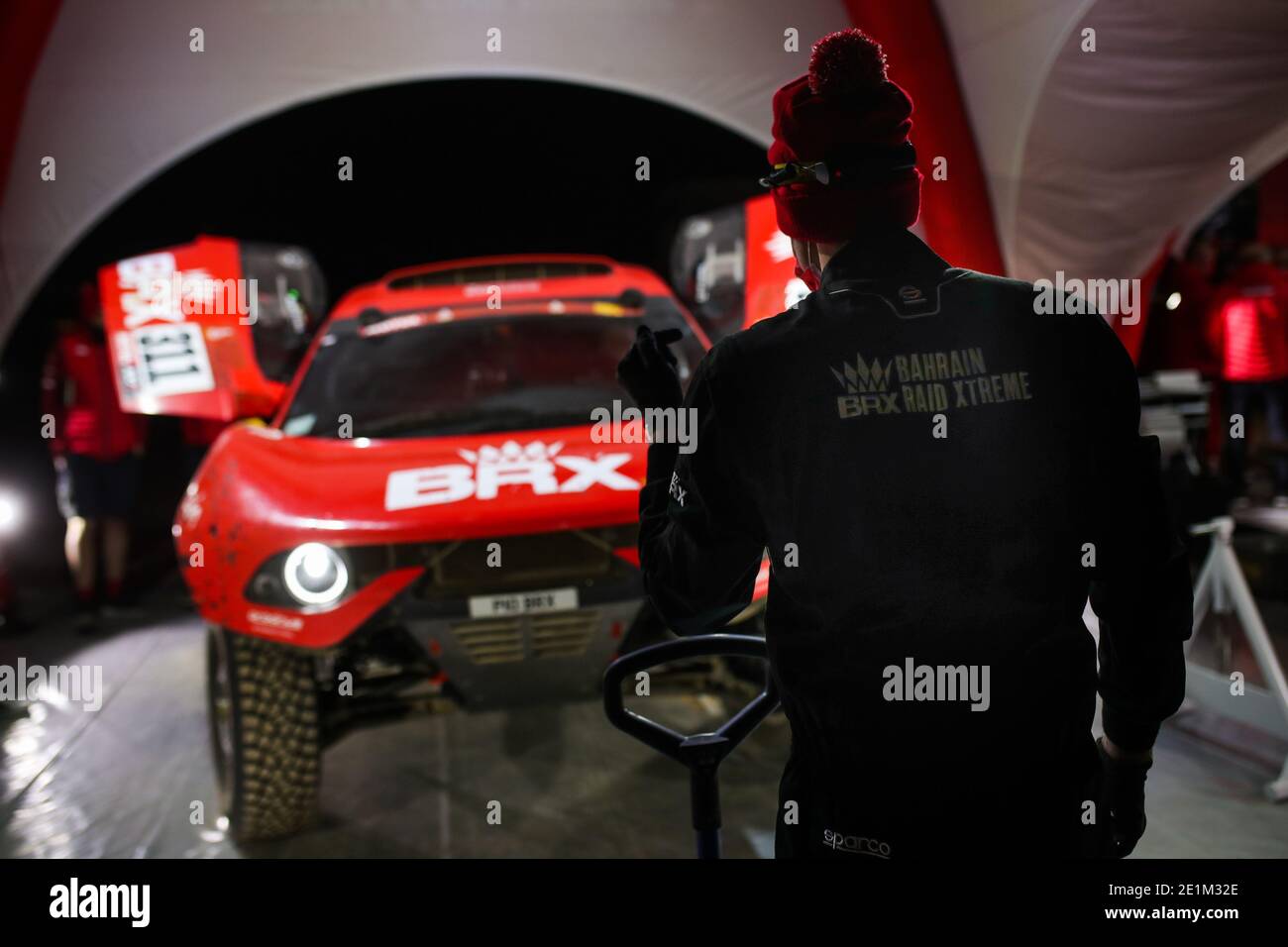 BRX, mechanic, bivouac during the 5th stage of the Dakar 2021 between ...