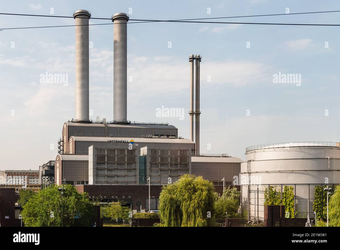 Berlin, Germany - July 29, 2019: Industrial area in central Berlin ...