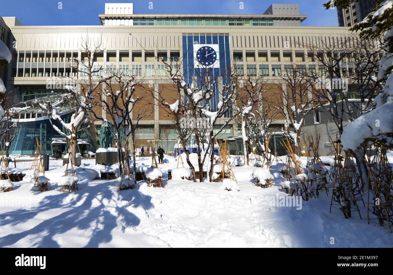 Sapporo railway station Stock Photo - Alamy