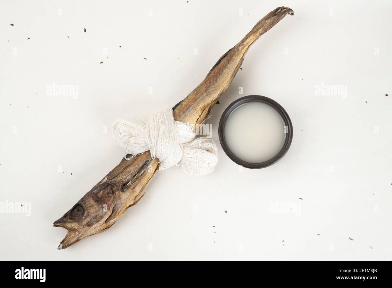 Korean dried fish pollack, Hwangtae Stock Photo - Alamy