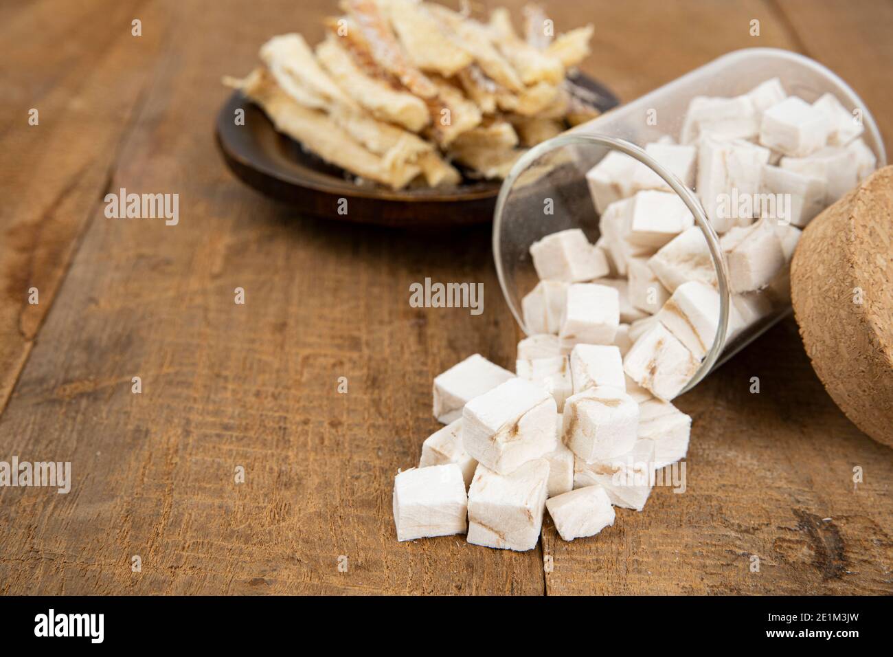 Korean dried fish pollack, Hwangtae Stock Photo - Alamy