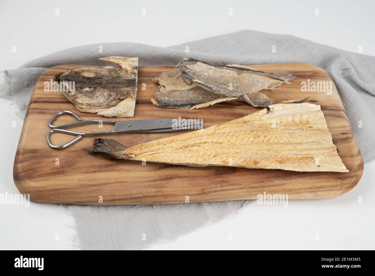 Korean dried fish pollack, Hwangtae Stock Photo - Alamy