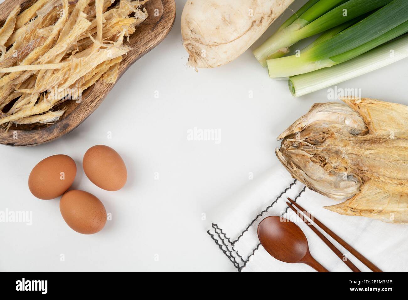 Korean dried fish pollack, Hwangtae Stock Photo - Alamy