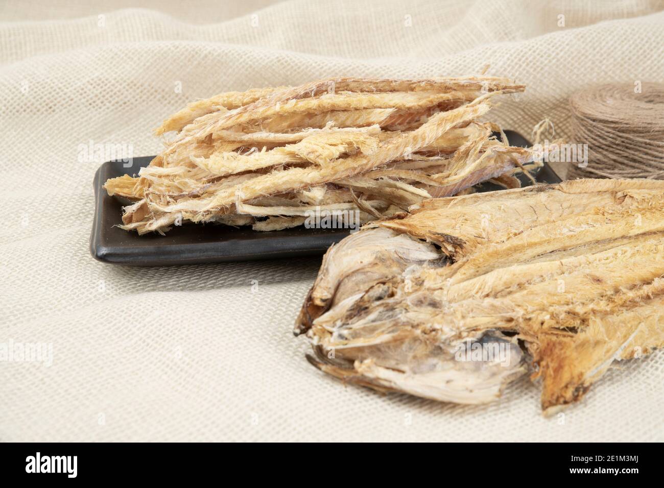 Korean dried fish pollack, Hwangtae Stock Photo - Alamy