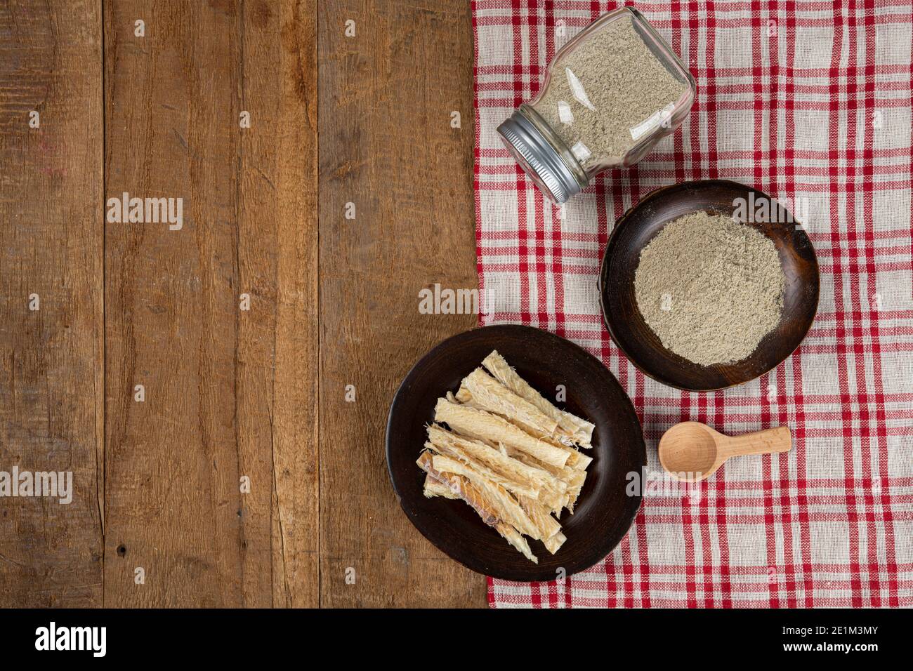 Korean dried fish pollack, Hwangtae Stock Photo - Alamy