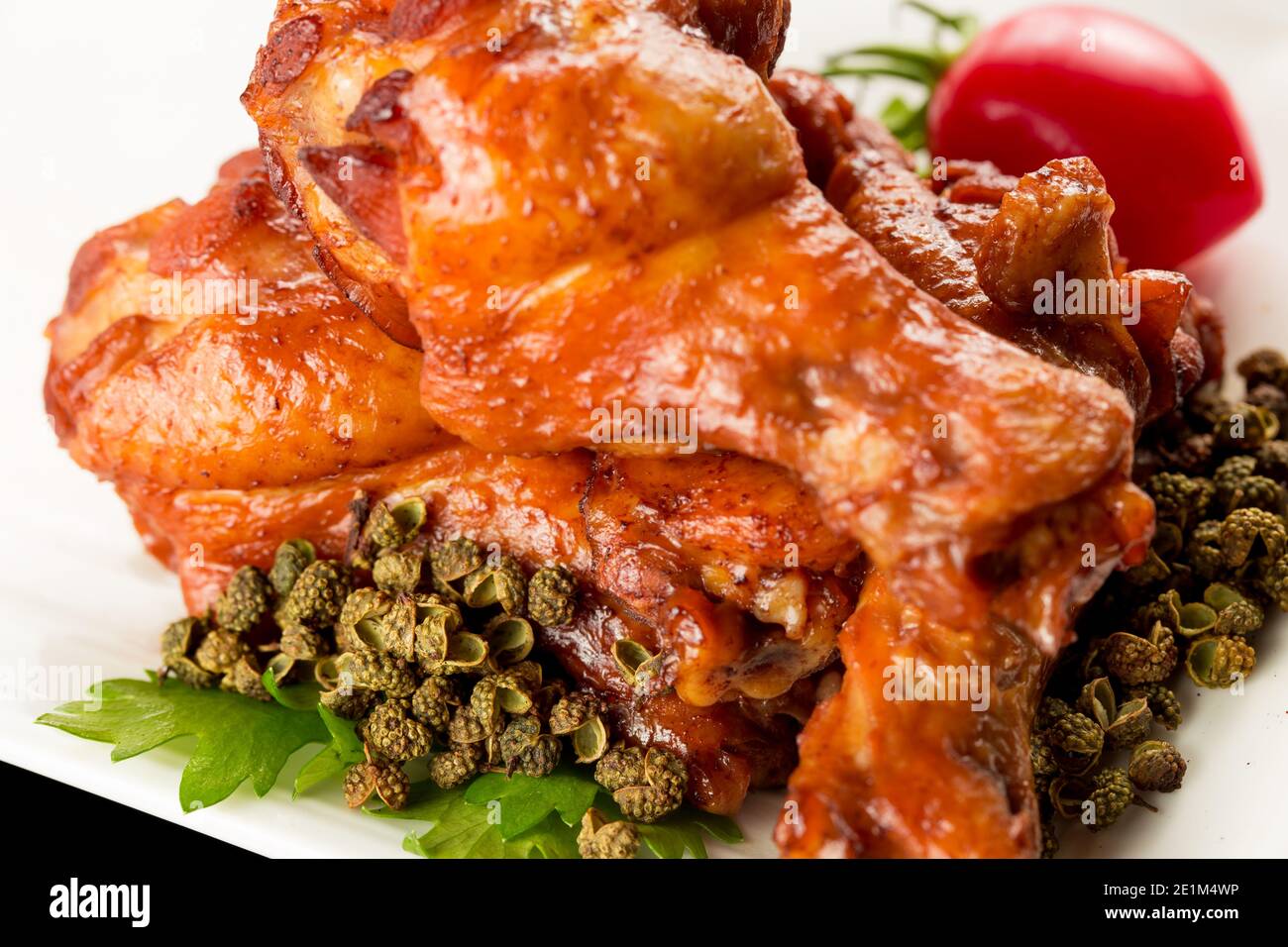 Braised chicken wings, Chinese cuisine Stock Photo - Alamy