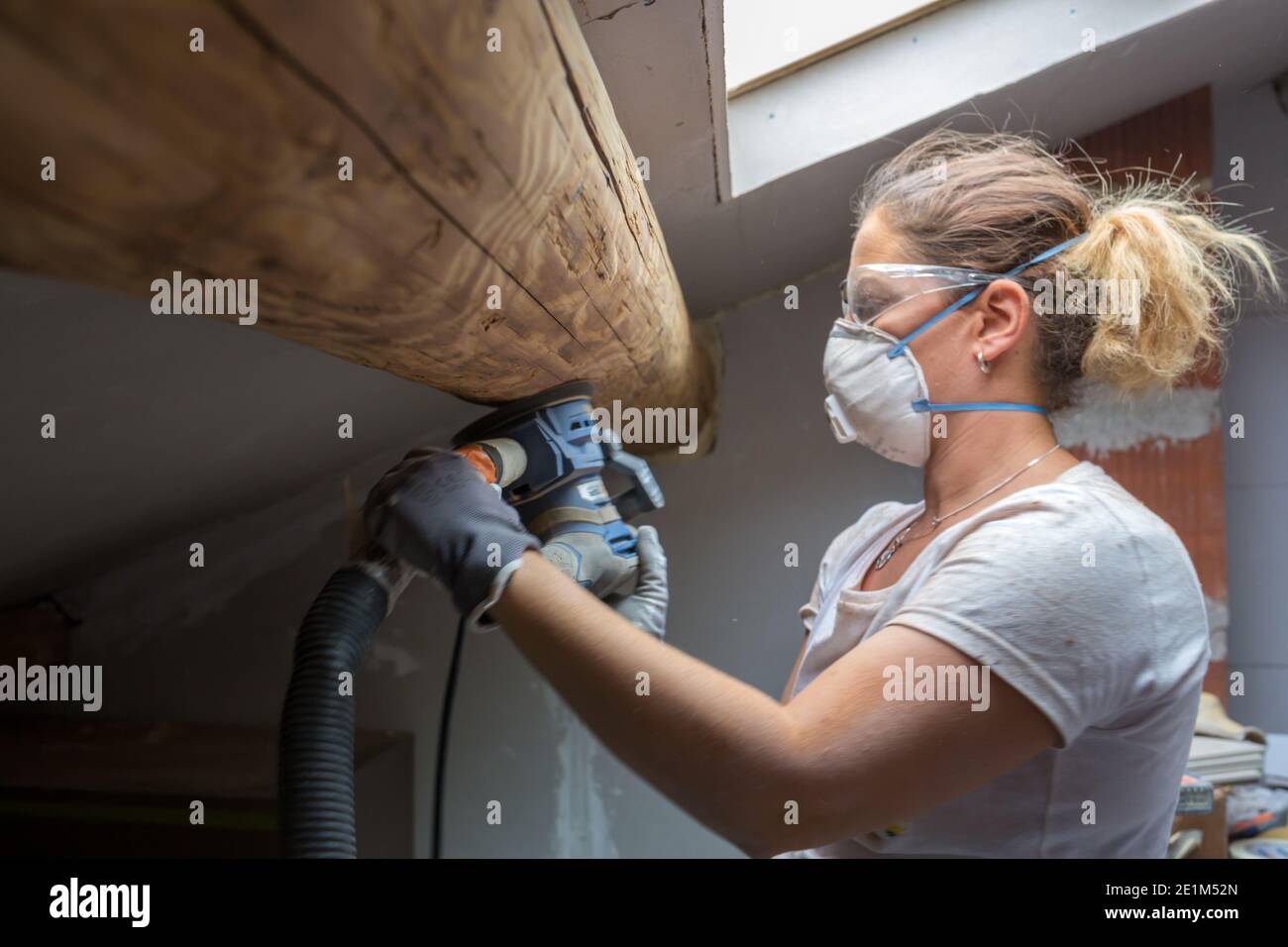 Woman ceiling heat hi-res stock photography and images - Alamy