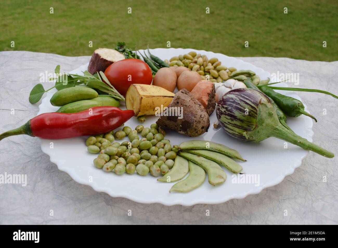 Winter vegetables for Uttarayan preparation of Undhiyiu dish. Gujarat ...