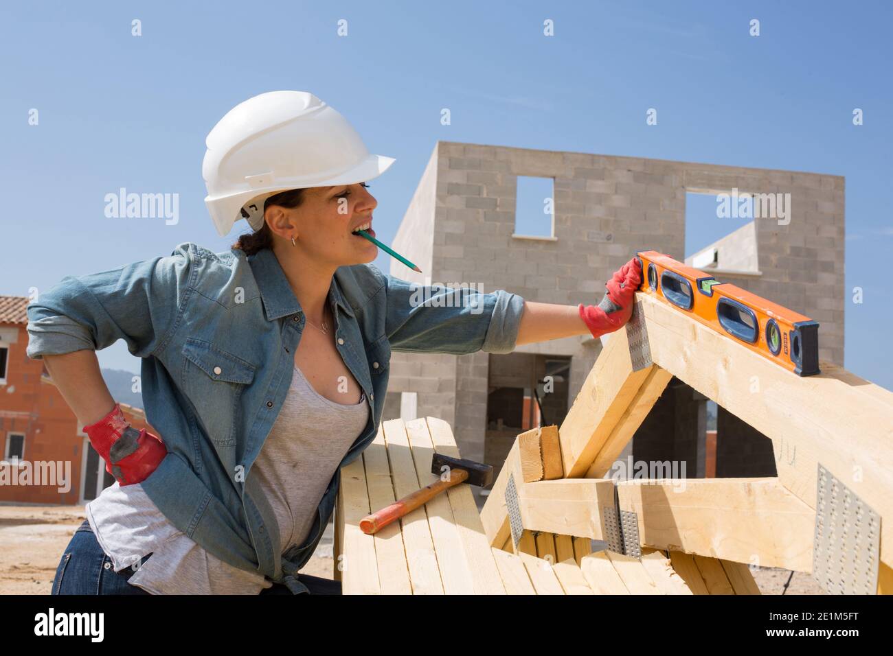 Woman expert developer works hi-res stock photography and images - Alamy