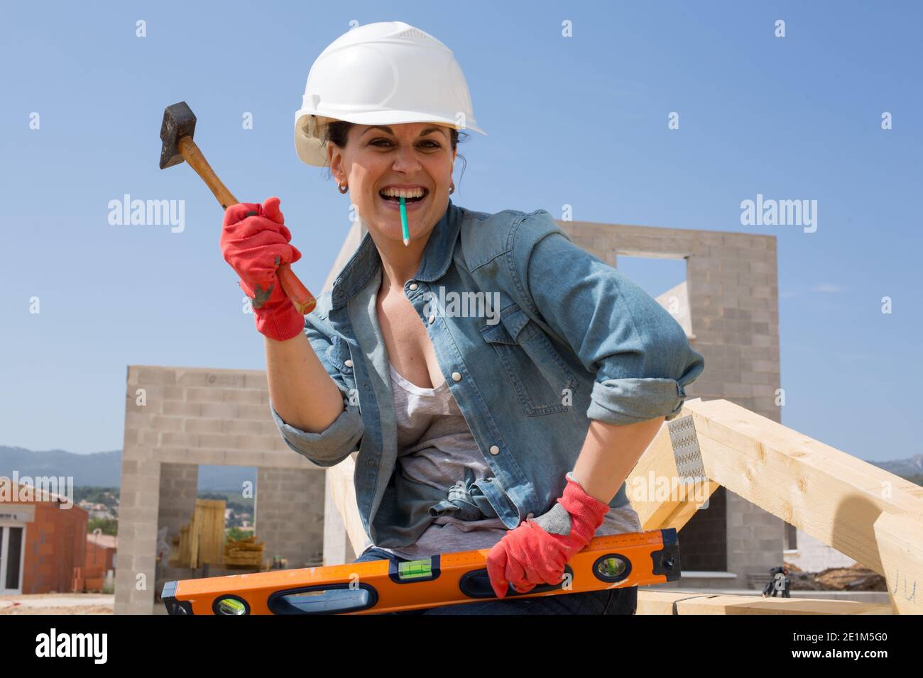 Engineer construction woman hi-res stock photography and images - Alamy