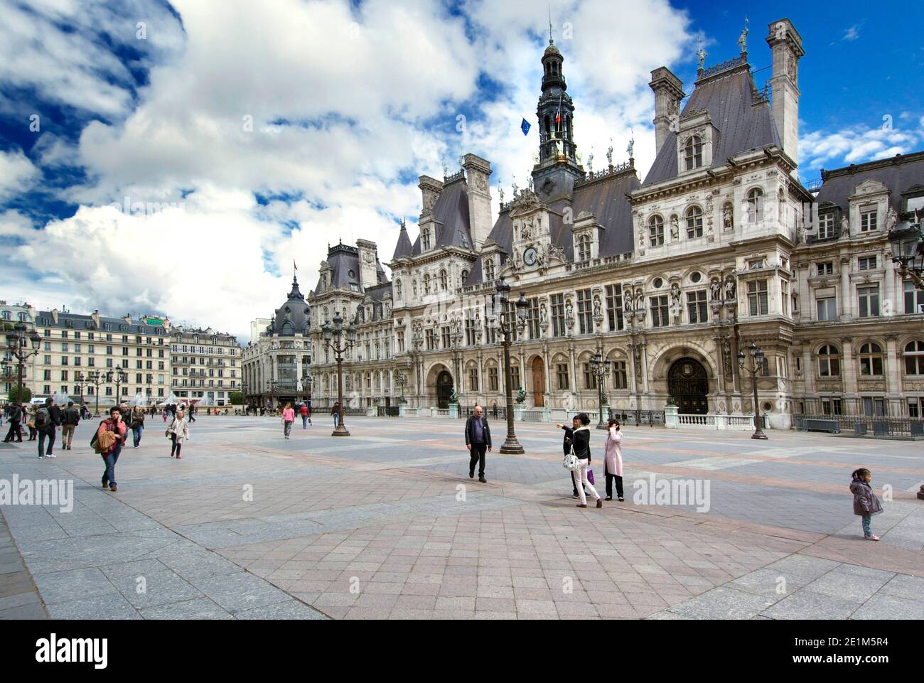 Paris 4e arr. City hall, Hotel de Villel of Paris, Ile de France ...