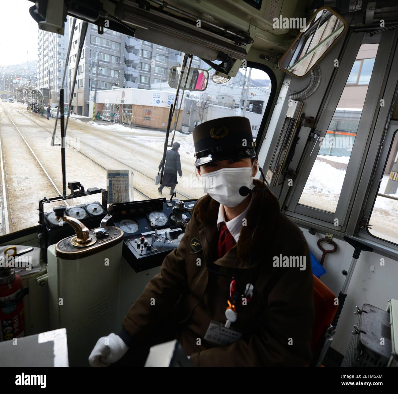 The loop line tram in Sapporo, Japan Stock Photo - Alamy