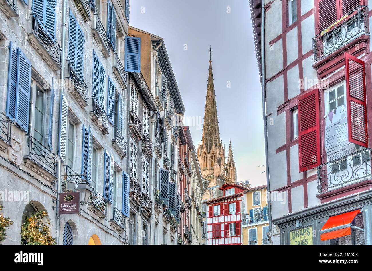 Bayonne landmarks, France, HDR Image Stock Photo - Alamy