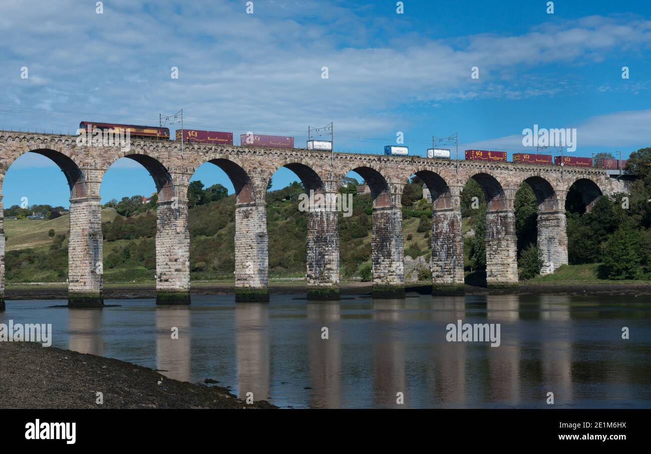 Berwick-upon-Tweed viaduct Northumberland Stock Photo - Alamy